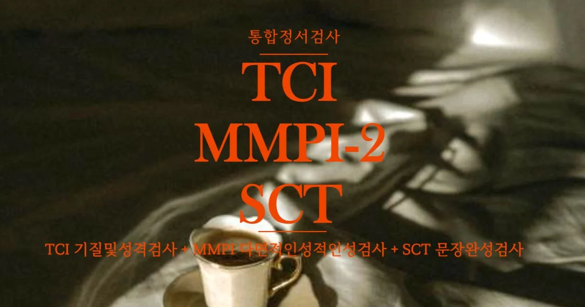 당신의감정,나를 이루는 색깔, 통합정서검사 TCI기질및성격검사+MMPI인성검사+문장완성검사 - 마켓 서비스 커머스 - 숨고, 숨은고수