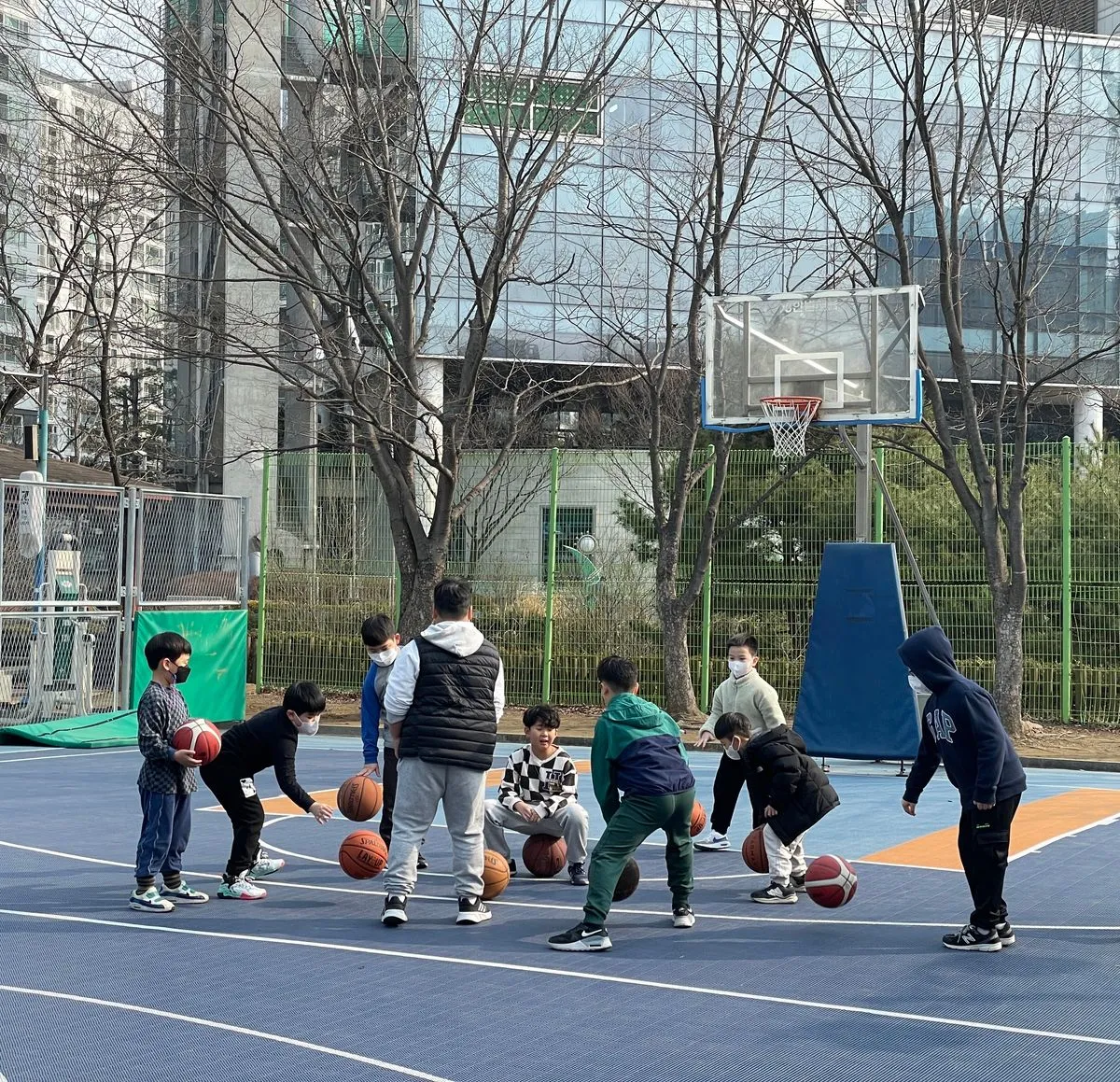 과천교회 그룹 농구 레슨 타이핑바운스 숨고 숨은고수