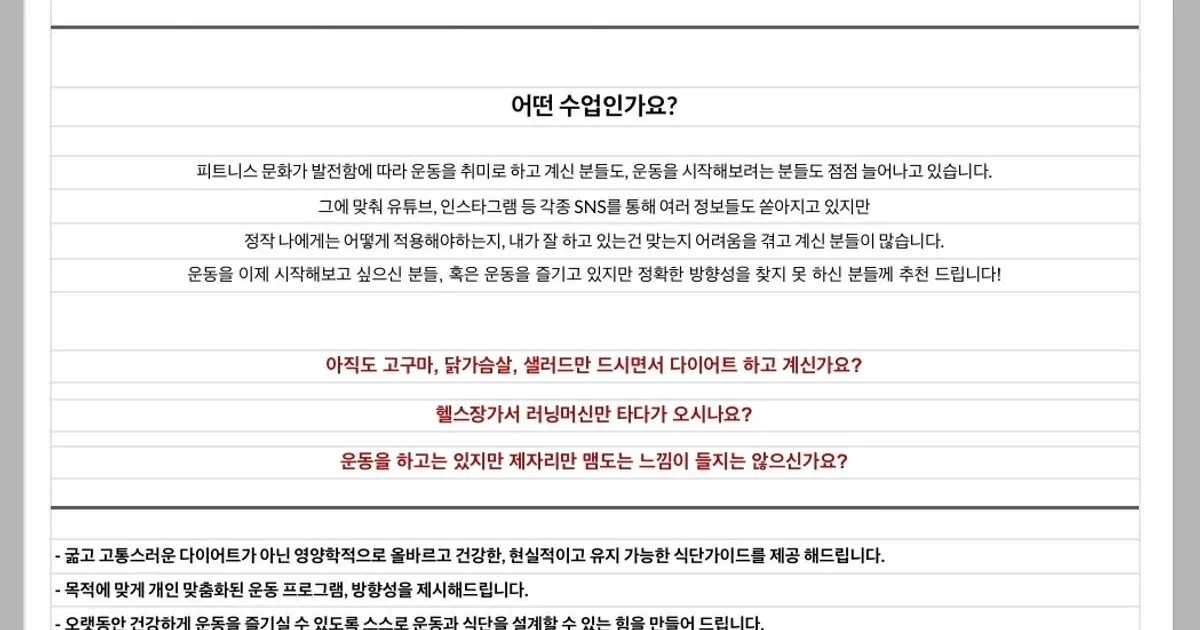 피트니스 온라인 클래스 최승호 숨고 숨은고수
