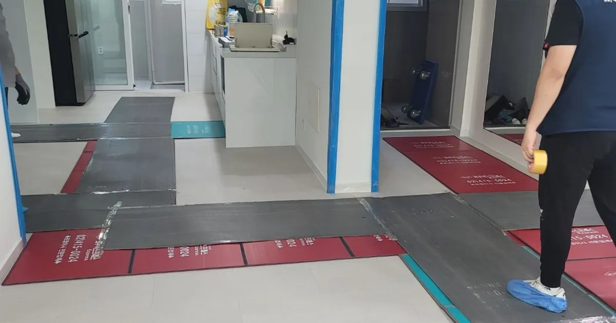인테리어 바닥2중 보양작업 와우익스프레스 숨고 숨은고수