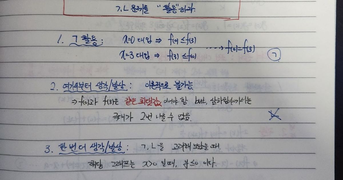 과외에서 가르칠 오답노트 작성방법의 일부입니다 김민석 숨고 숨은고수