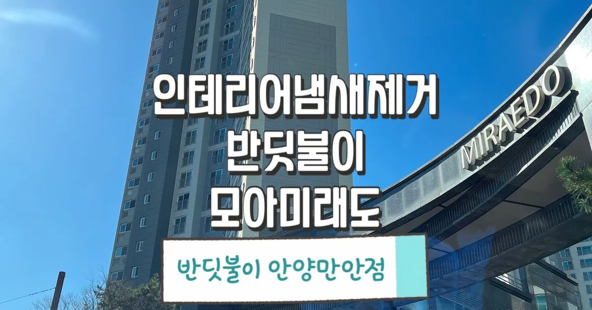 반딧불이 새집증후군 모아미래도 시공 사례 반딧불이 새집증후군 숨고 숨은고수