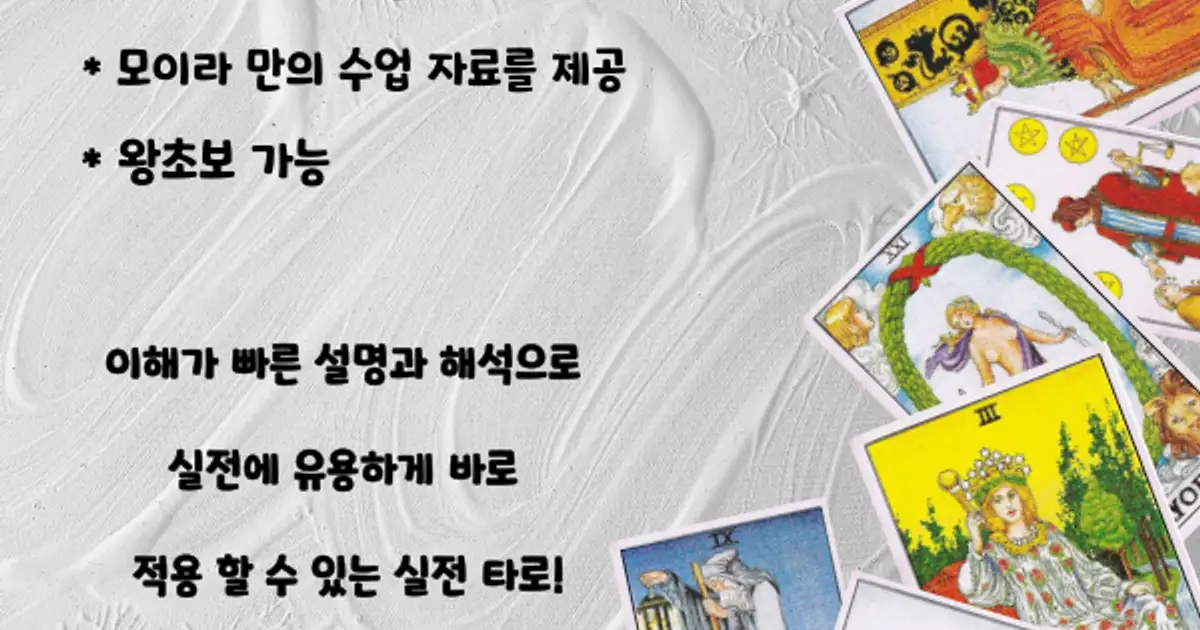 모이라 타로 레슨 강민아 숨고 숨은고수