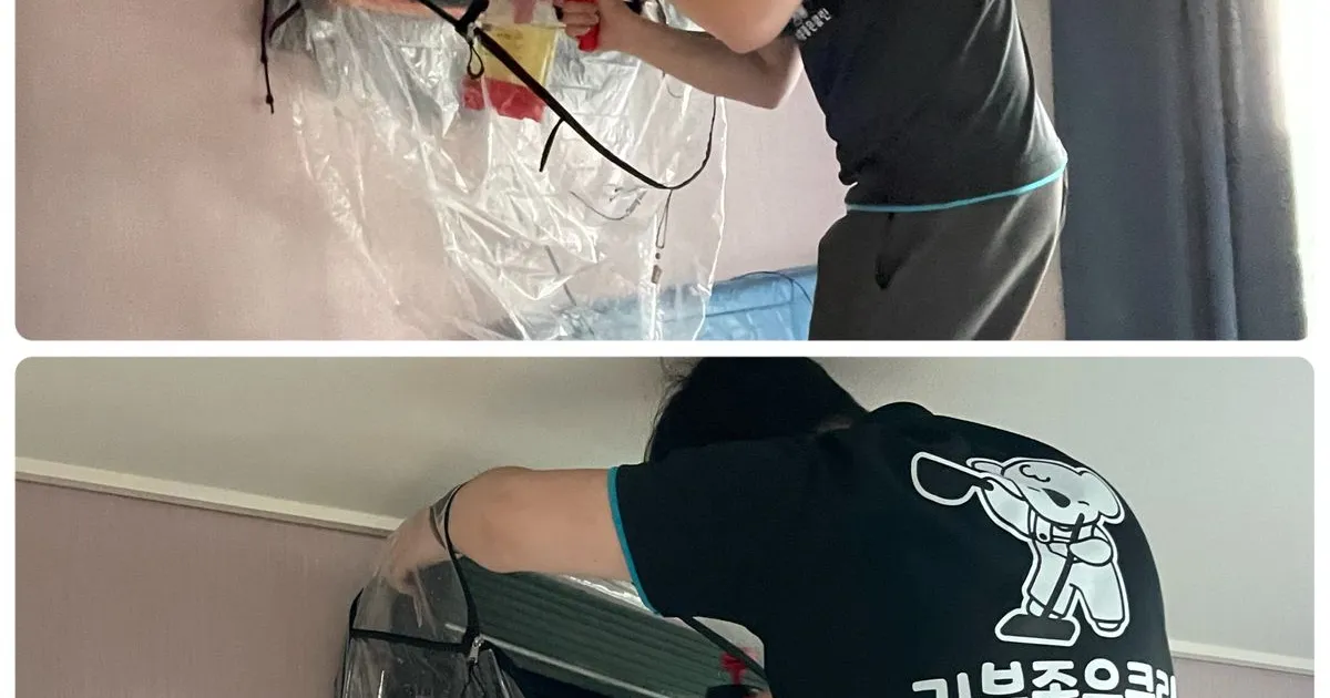 벽걸이에어컨분해청소경북도청예천 기분좋은클린 숨고 숨은고수