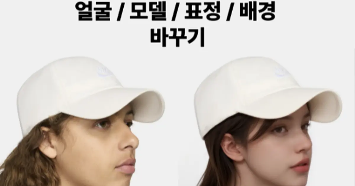 원본 사진 얼굴 및 모델 바꾸기 한태현 숨고 숨은고수