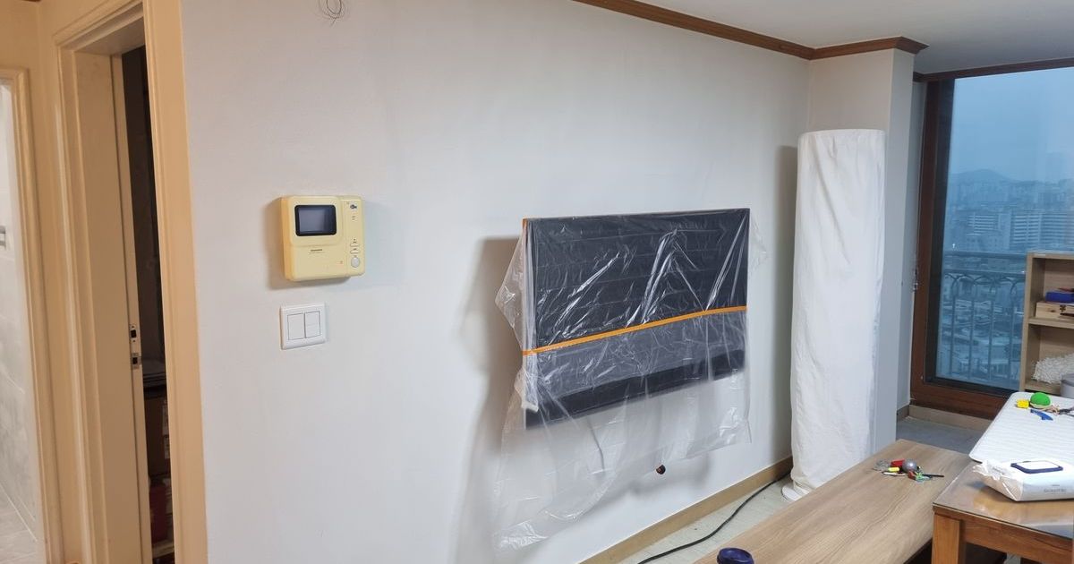 거실안방 실크도배했어요 상호 도배하여 기쁜 집 숨고 숨은고수