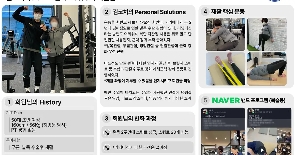 유o숙 회원님의 변화 파주 김코치하민 코치 숨고 숨은고수