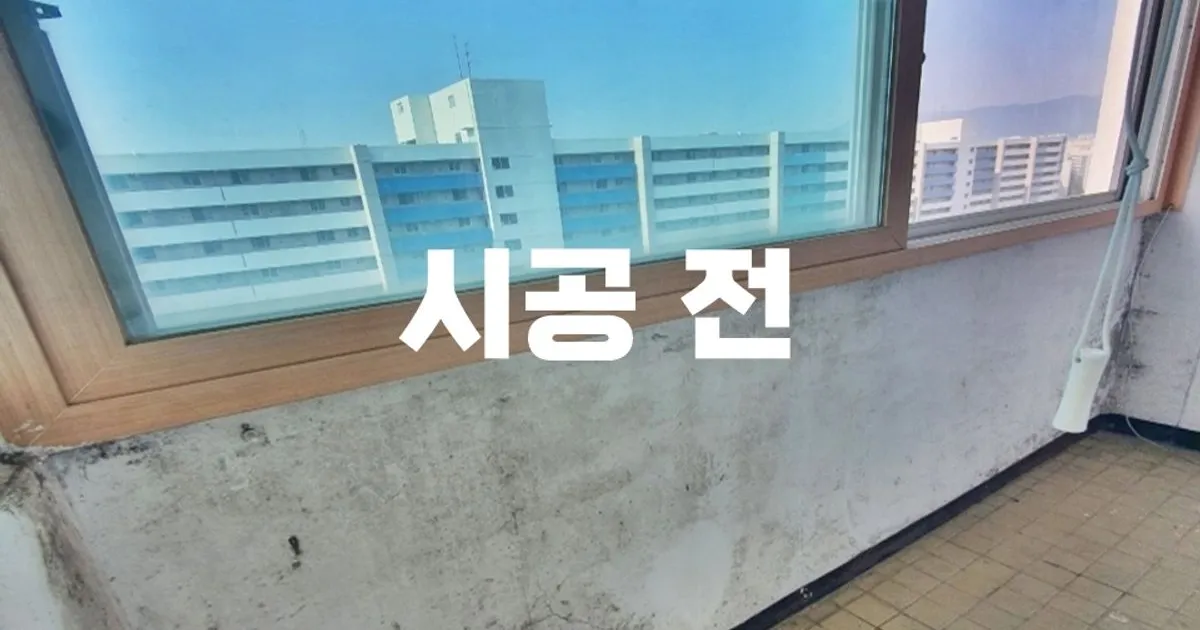 서울 노원구 베란다 결로방지 단열공사and탄성마감 결로잡는 곰팡이마스터 숨고 숨은고수