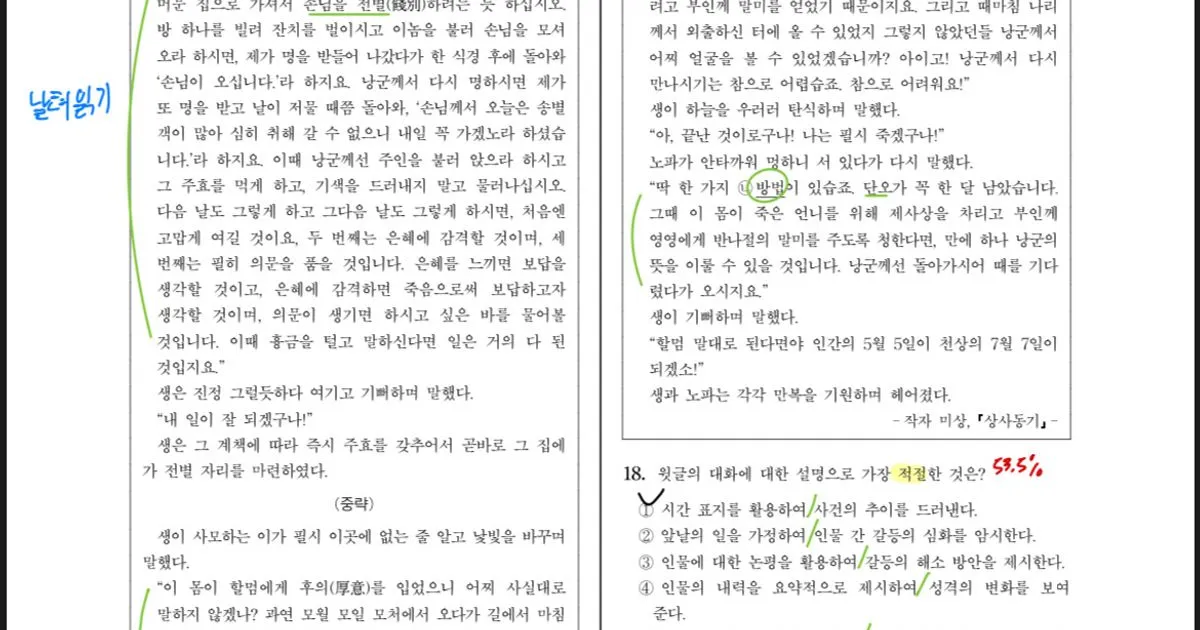 국어 시범과외 이우준 숨고 숨은고수