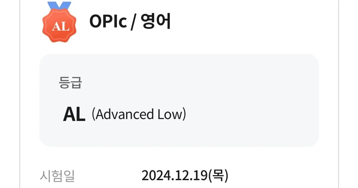 OPIc AL / 이준학 - 숨고, 숨은고수