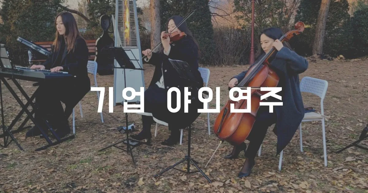2023년 기업야외연주 아우름아트 Aurum Trio 숨고 숨은고수
