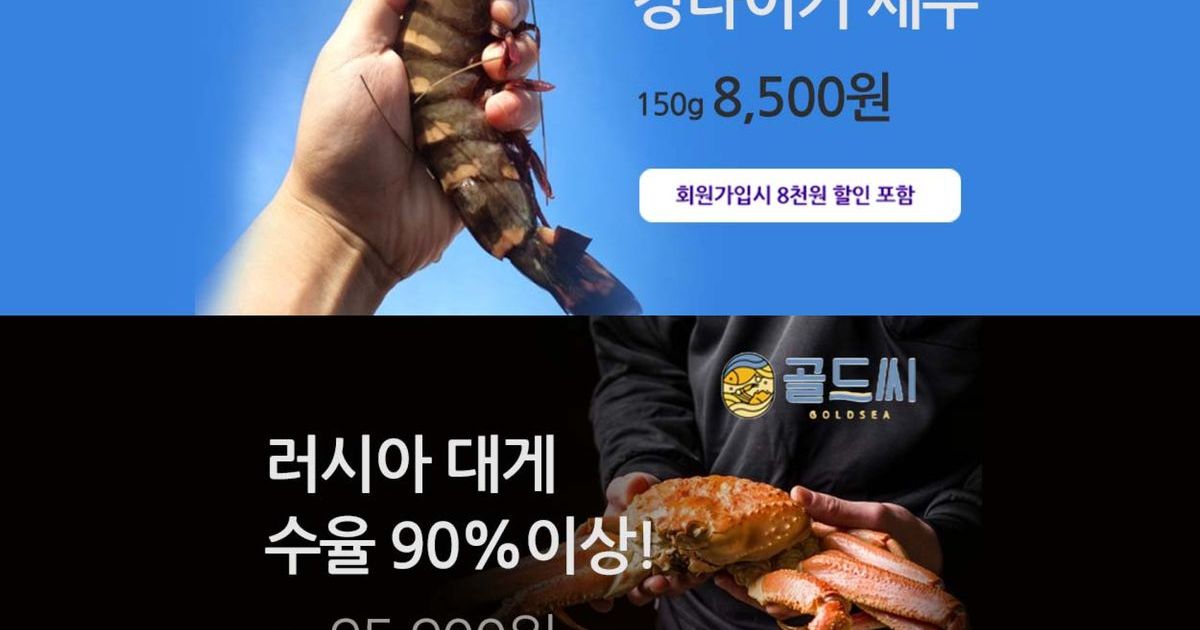 해산물배너 디자인 차예진 숨고 숨은고수
