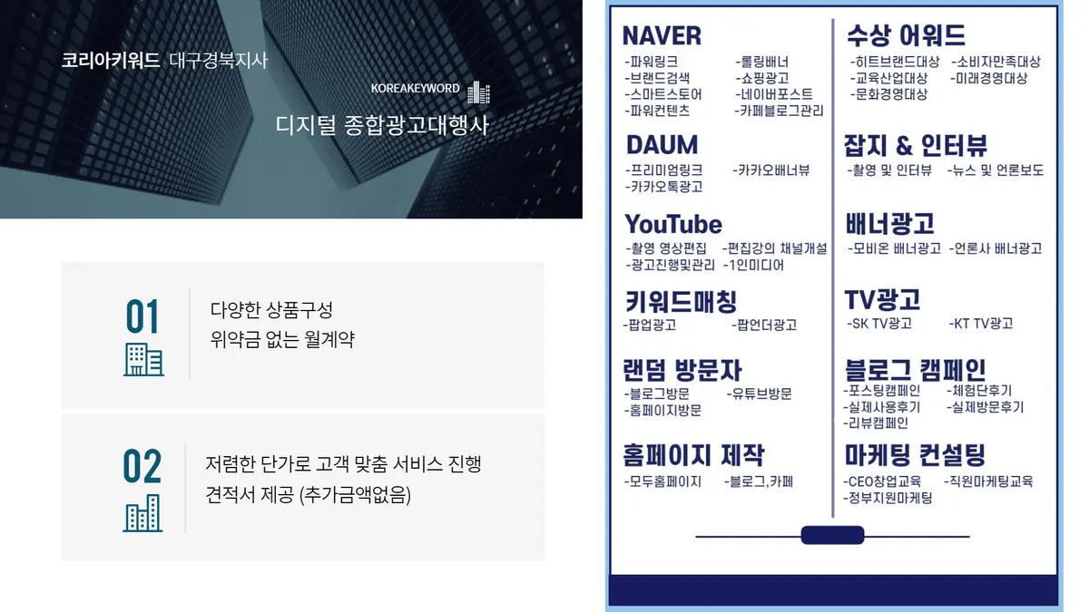 종합광고대행 코리아키워드지사 숨고 숨은고수