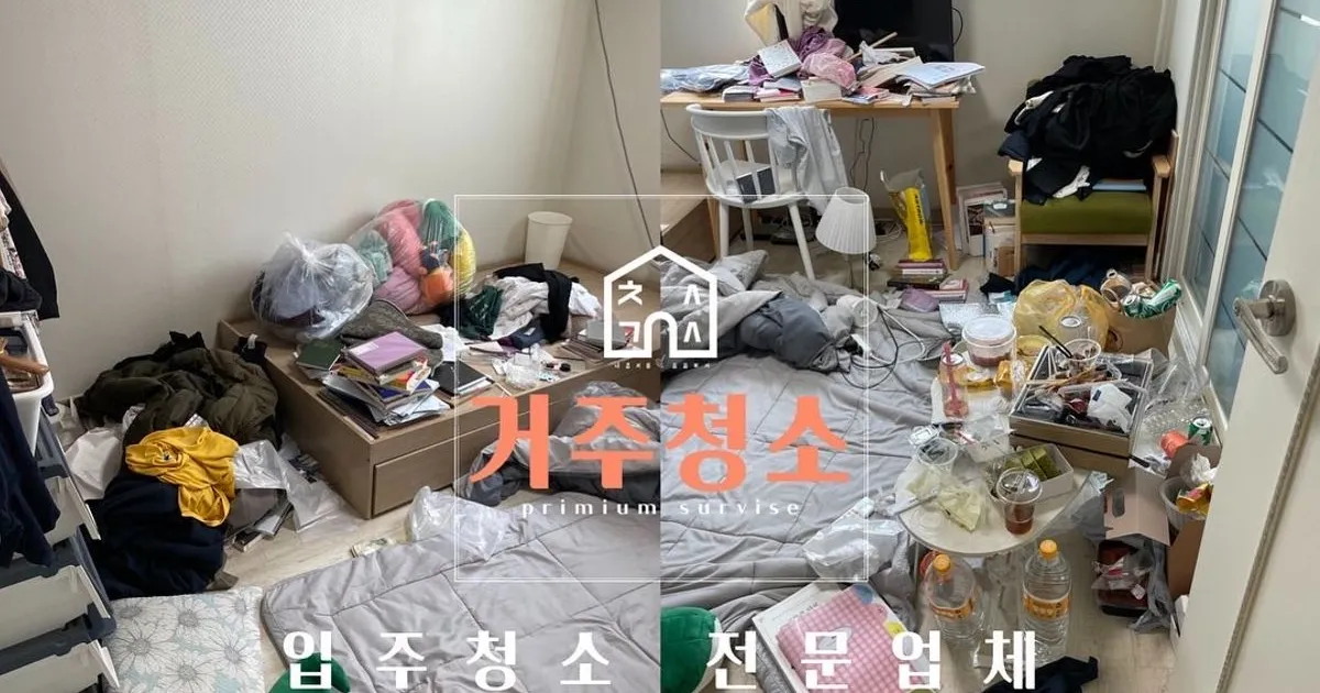 폐기물 많은 거주청소 청소의고수 숨고 숨은고수