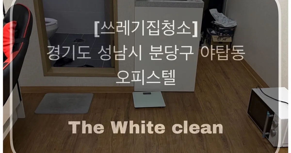 더화이트 경기도 성남시 분당구 오피스텔 쓰레기집청소 더 화이트 The White 숨고 숨은고수