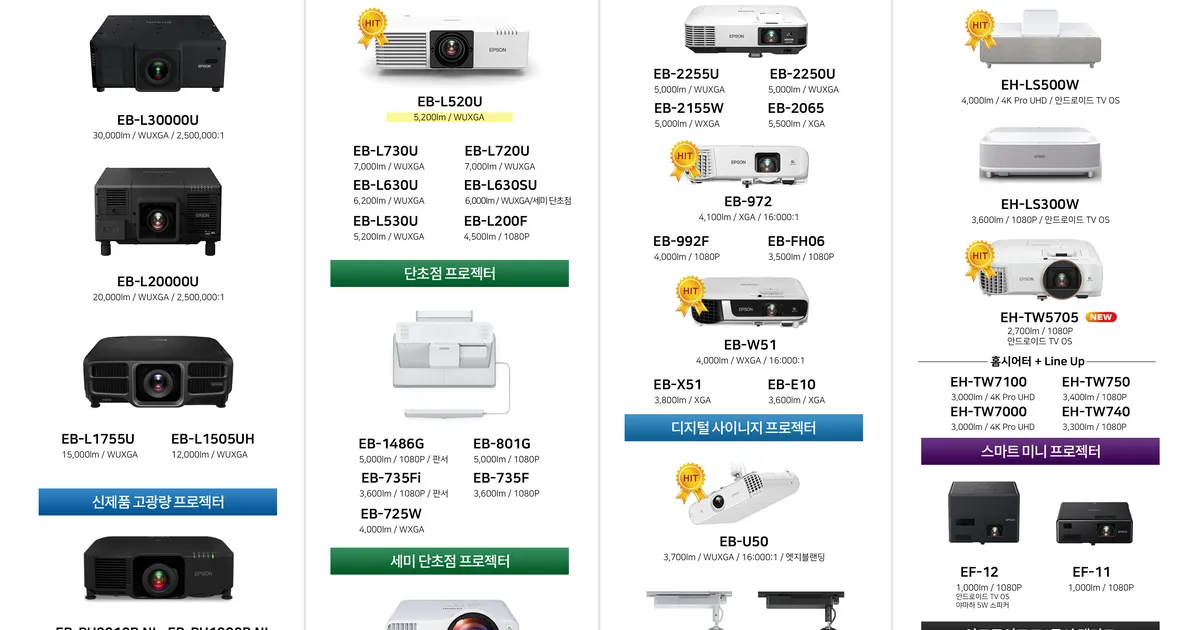 전 브랜드 빔프로젝터 및 스크린 판매 빔프로텍 숨고 숨은고수