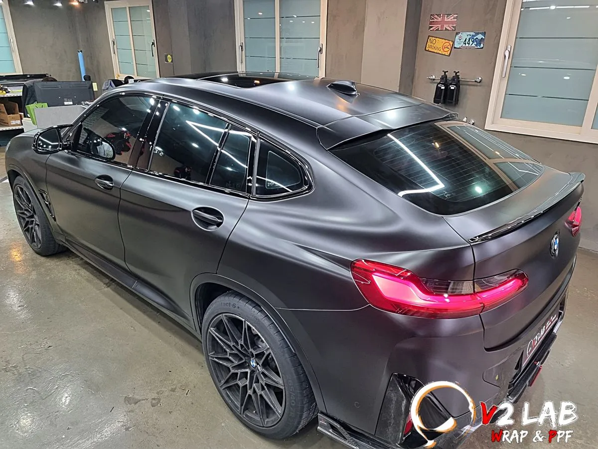 Bmw X4 M 전체 랩핑사틴블랙 V2랩 숨고 숨은고수