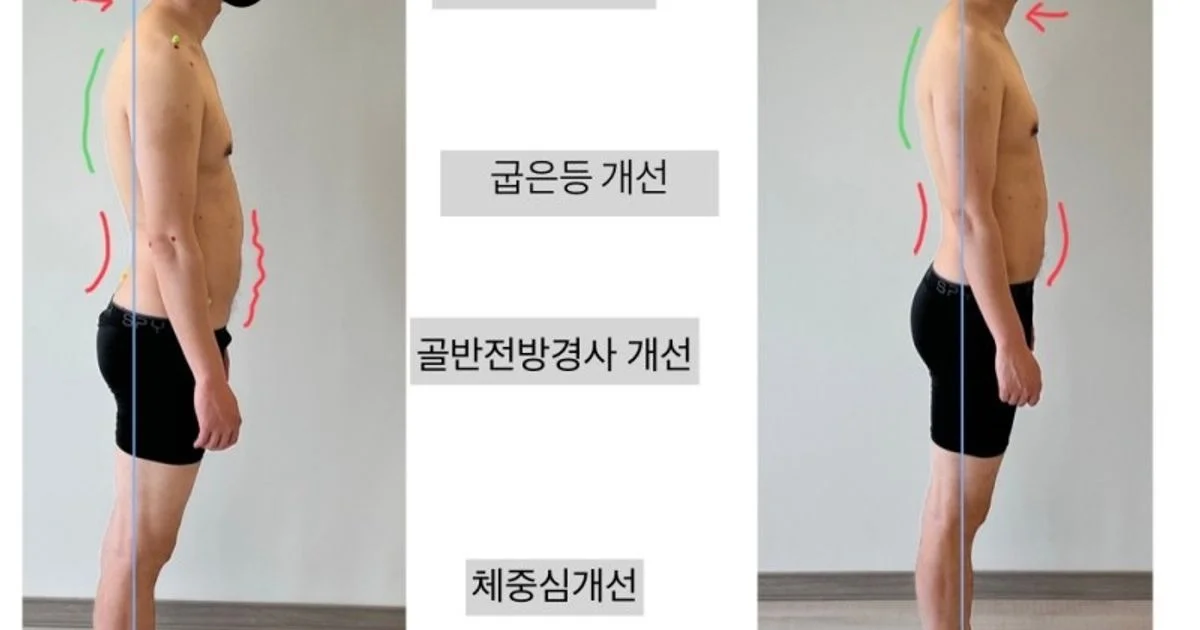 체형분석운동 비포 애프터 바바샘 숨고 숨은고수