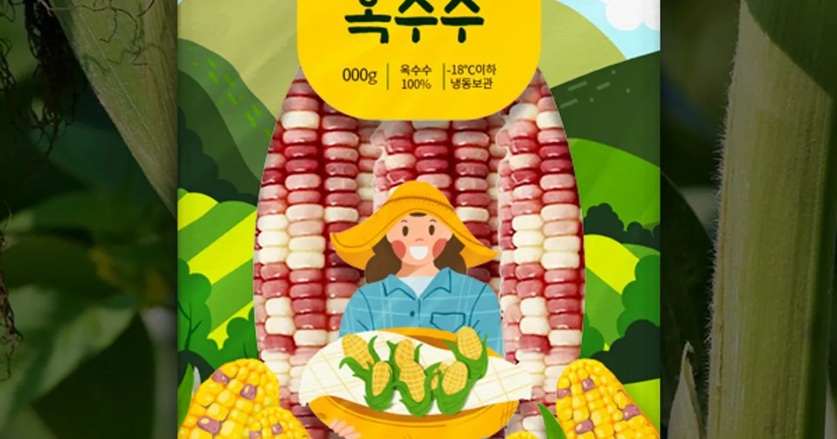옥수수 비닐 디자인 빛담아 숨고 숨은고수