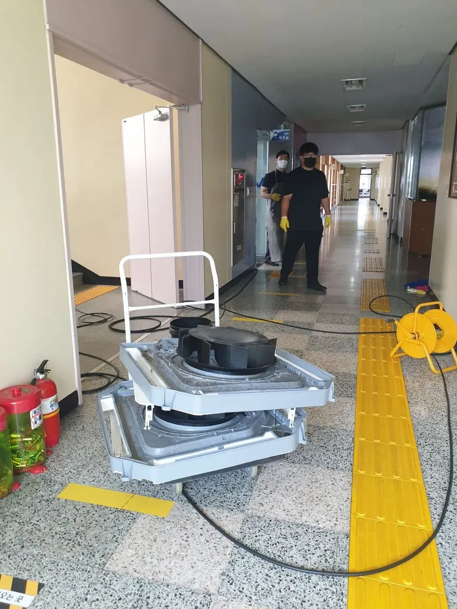 고색초등학교 시스템에어컨 청소 윤스케어 숨고 숨은고수