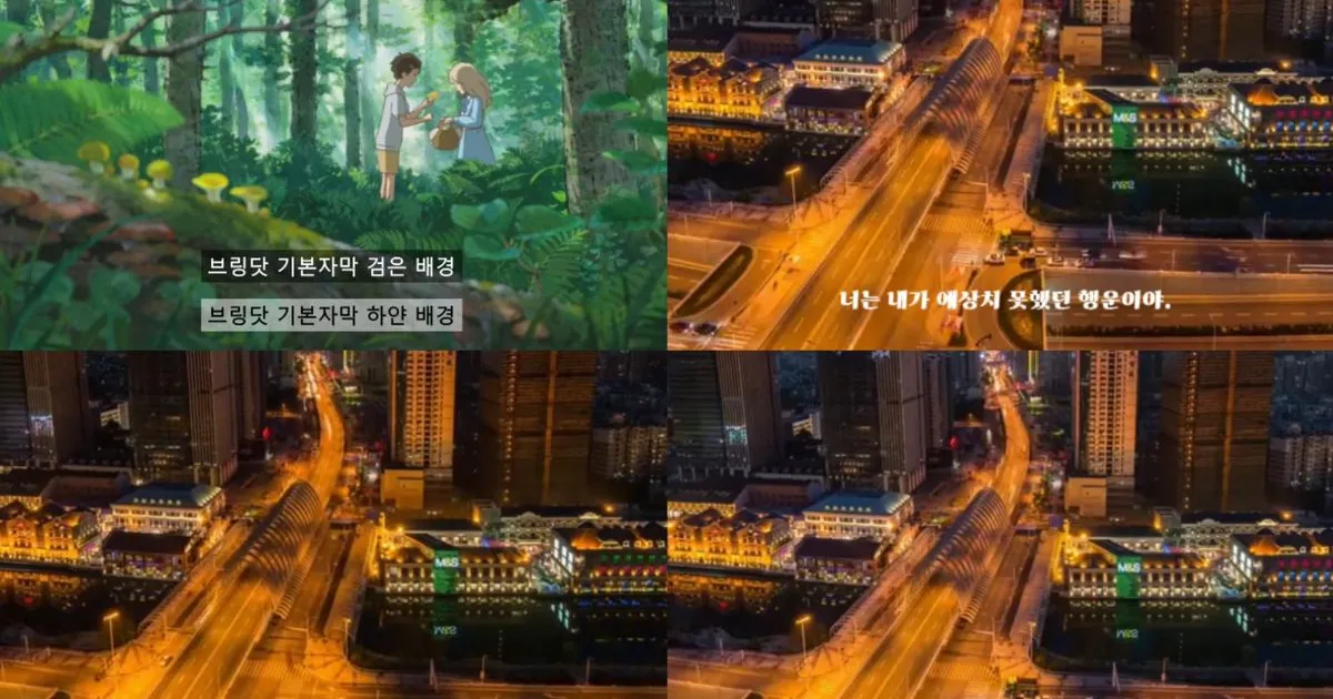 자막제작 브링닷 숨고 숨은고수