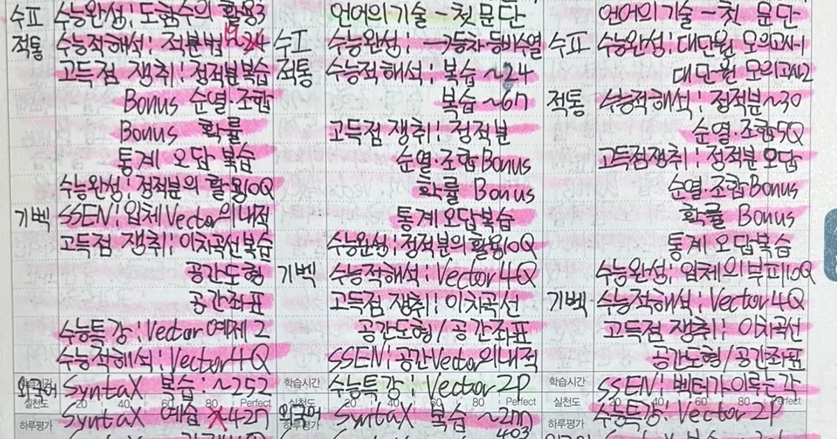 스터디 플래너 및 공부 계획 강윤호 숨고 숨은고수