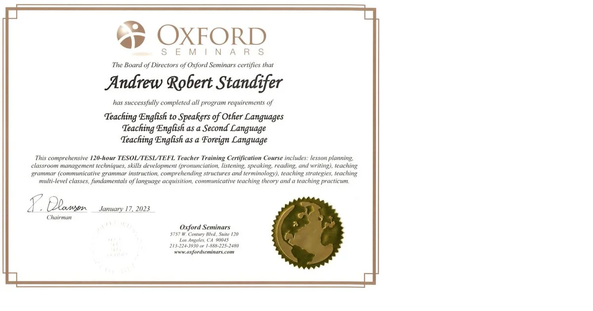 Tesoltefl 미국원어민 Andrew 선생님 한국어가능해요 숨고 숨은고수