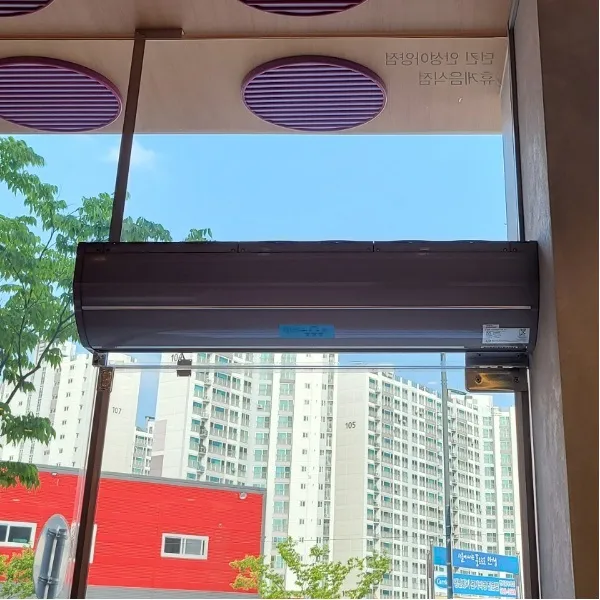 에어커튼 설치 위치별 종류별 시공방식 사진 나노시스템주식회사에어커튼 전문제조업체 숨고 숨은고수