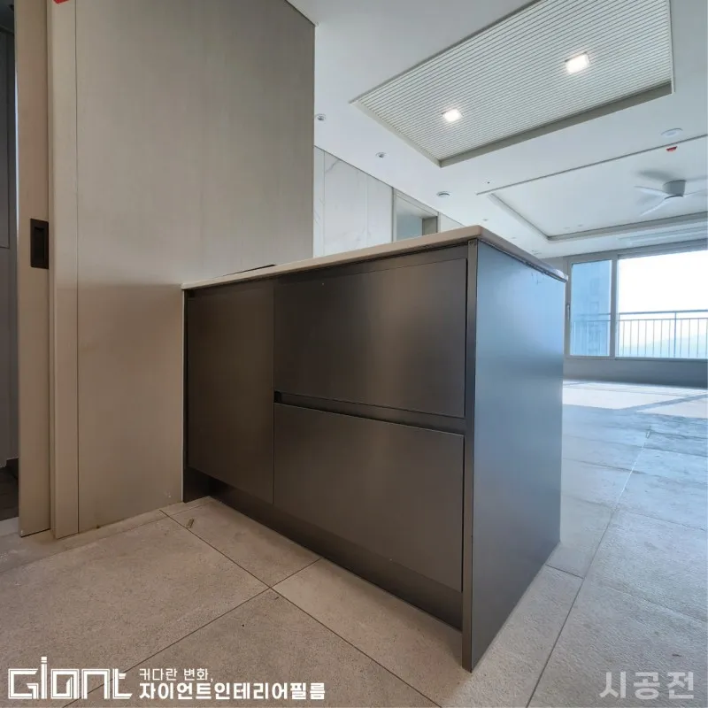 서산 푸르지오더센트럴 주방 필름시공 자이언트인테리어필름 숨고 숨은고수