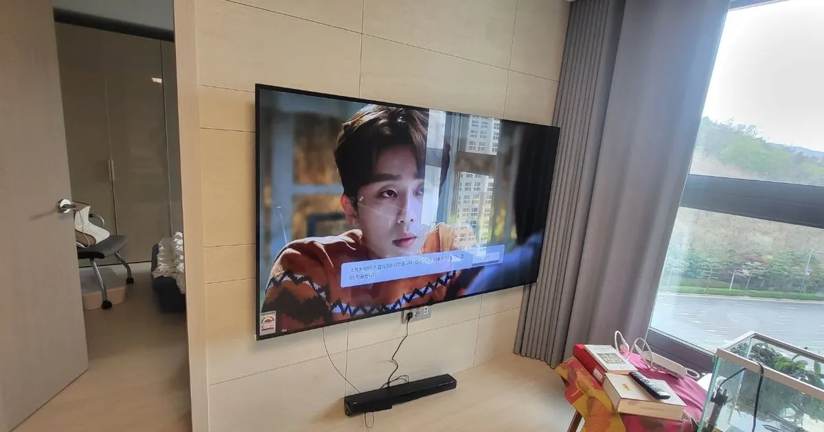 분당 힐스테이트 벽걸이티비 설치 매립 작업 ⭐우리tv⭐ ️숨고페이 리뷰이벤트 ️ 숨고 숨은고수