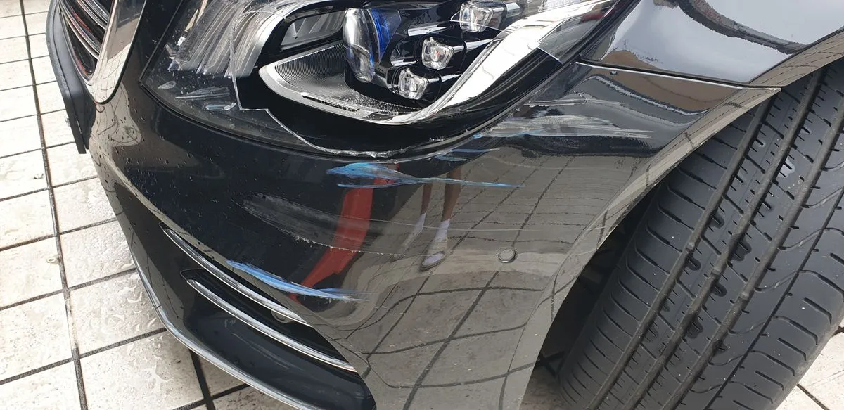 벤츠 S350d 프론트범퍼 판금도색 자차 보험수리 김민철 숨고 숨은고수