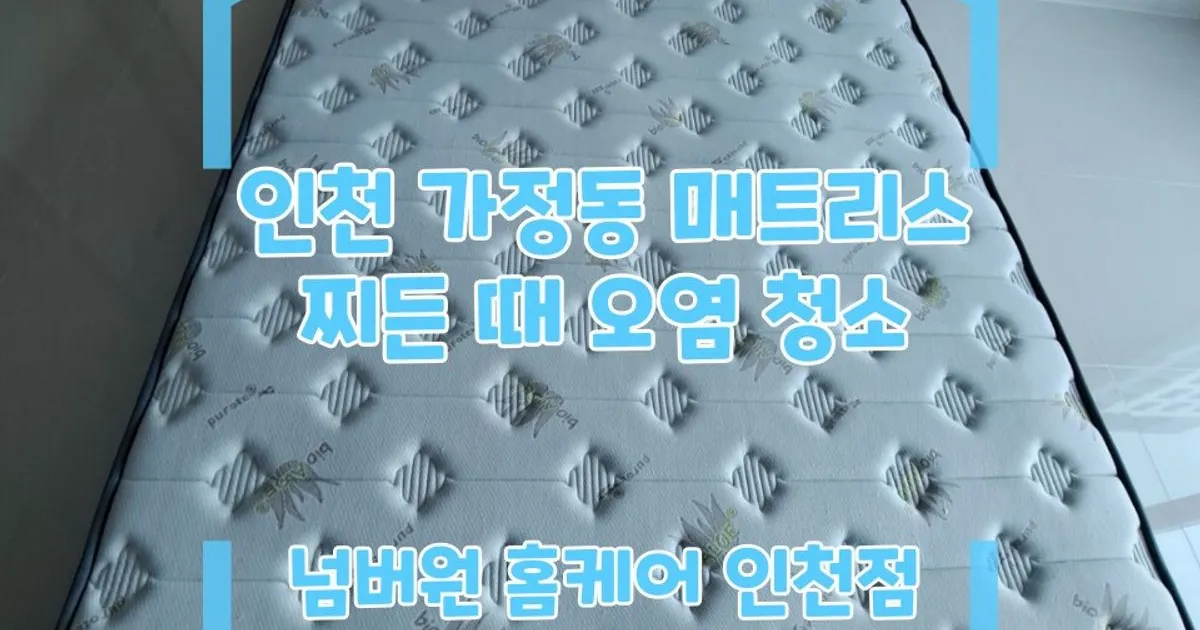 인천 서구 가정동 매트리스청소 넘버원 홈케어 숨고 숨은고수