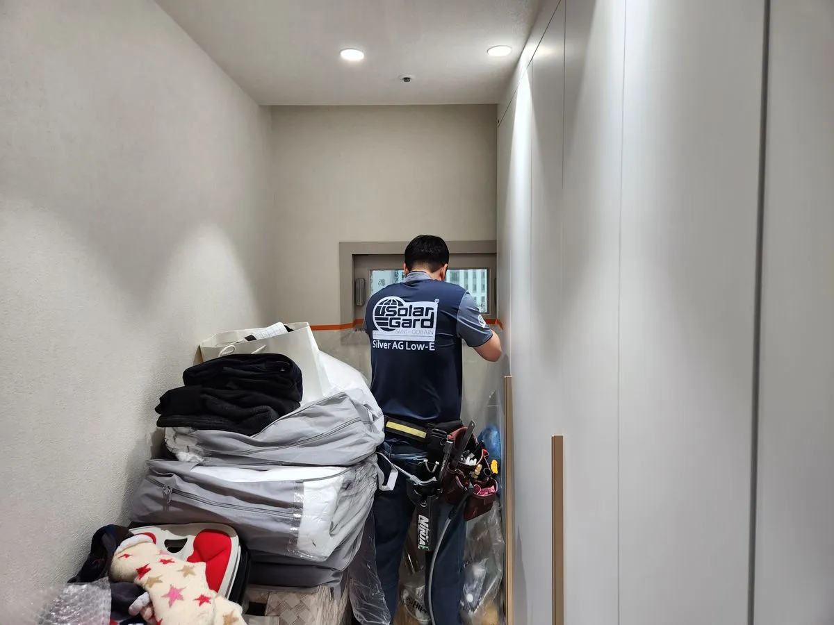 인천 용현자이크레스트아파트 단열필름 시공 프리미엄 단열열차단 필름 디엔지에너지솔루션 숨고 숨은고수