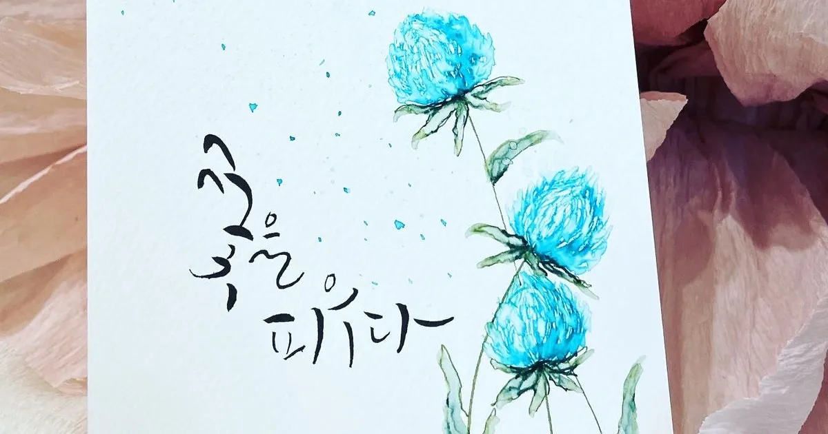 캘리그라피 And 아트플라워시그니처 전미선 숨고 숨은고수