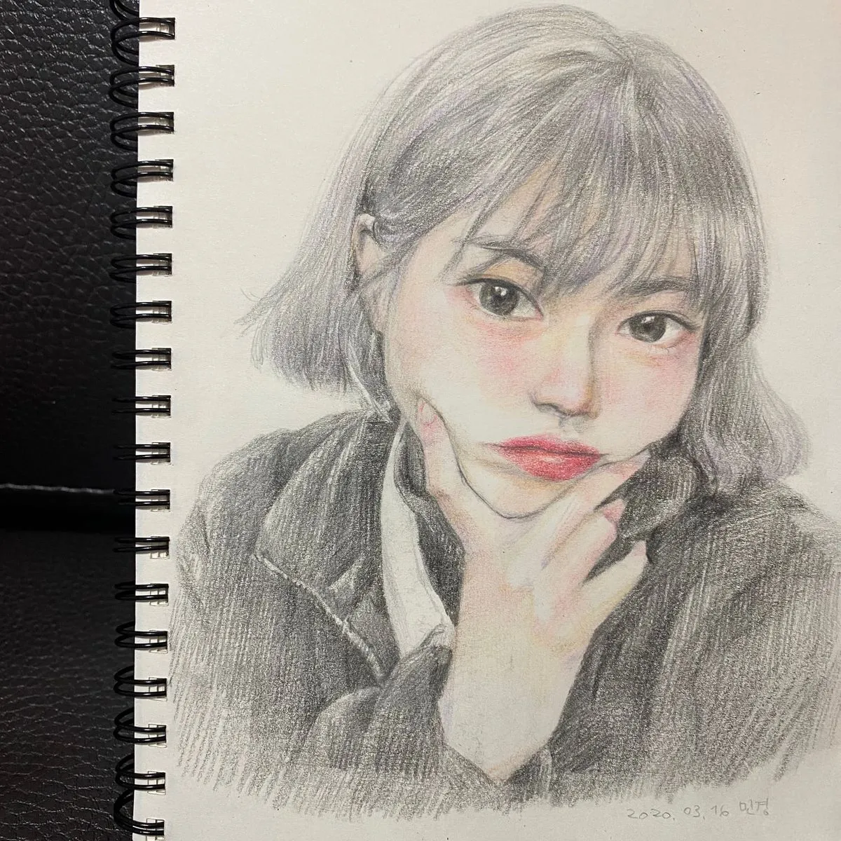 인물 드로잉수채 채색 김민경 숨고 숨은고수