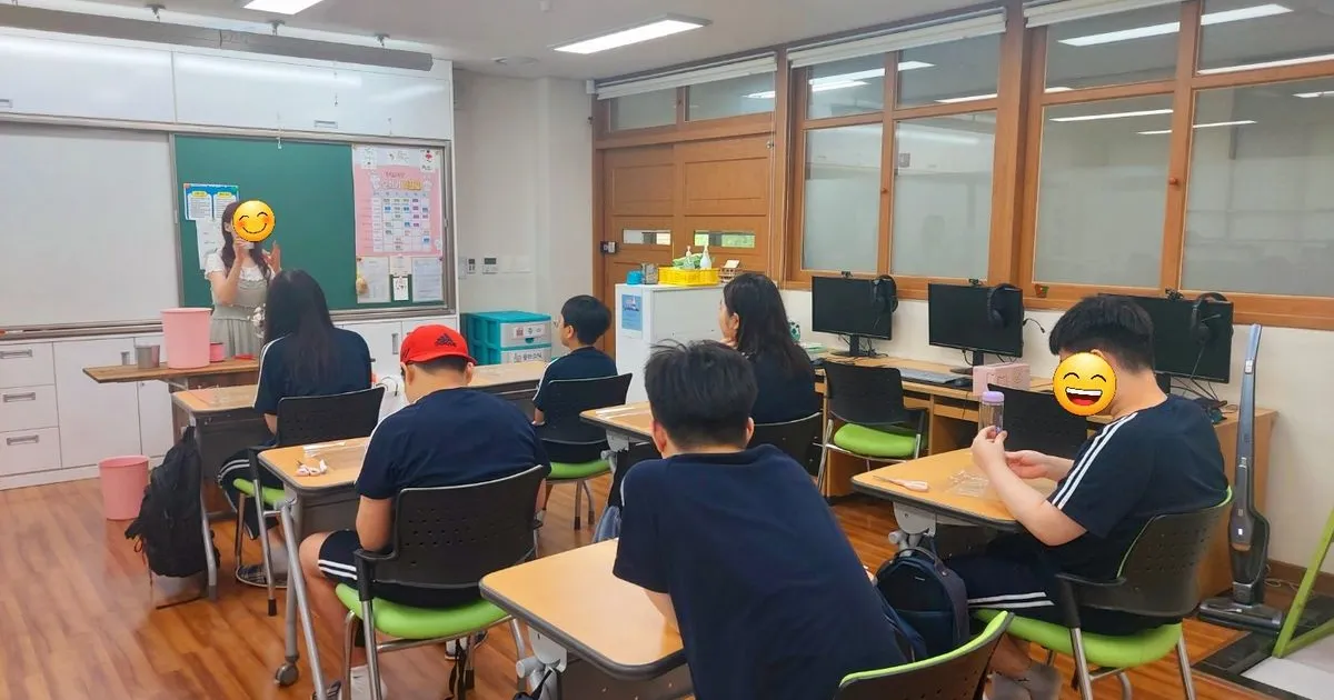 중학교 출강수업 생화 센터피스 체험 신원정 숨고 숨은고수