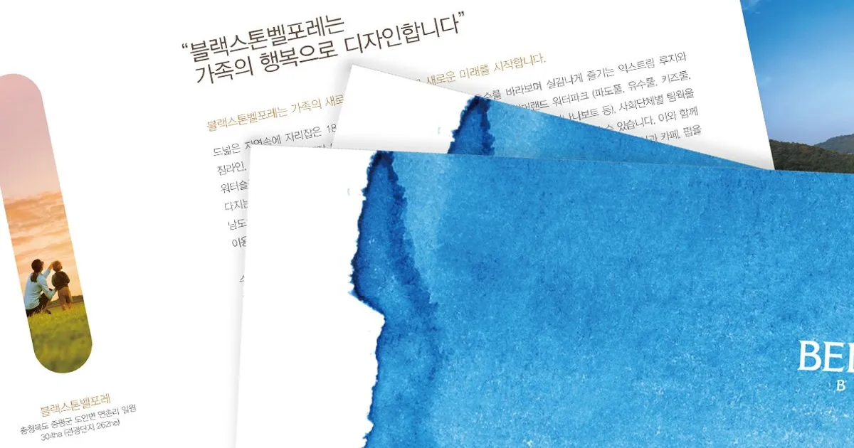 블랙스톤벨포레 브러슈어 및 각종 인쇄물류 박정민 숨고 숨은고수