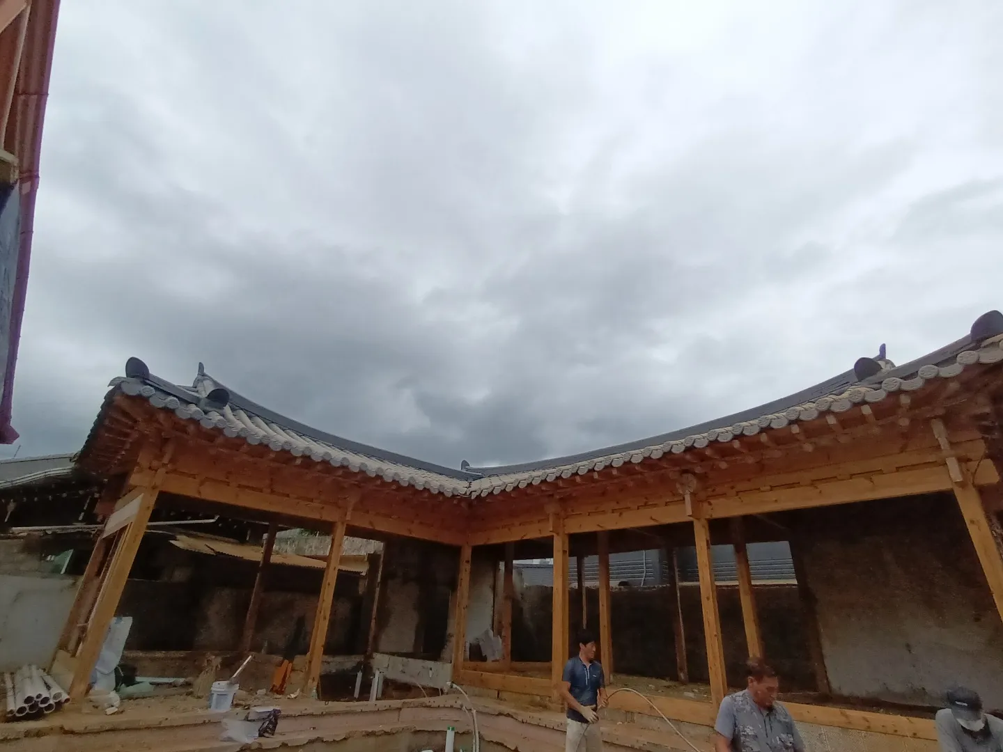 안동태화동 한옥깍기 한옥샌딩 서까래샌딩작업 깔끔하게완료 김영일 숨고 숨은고수
