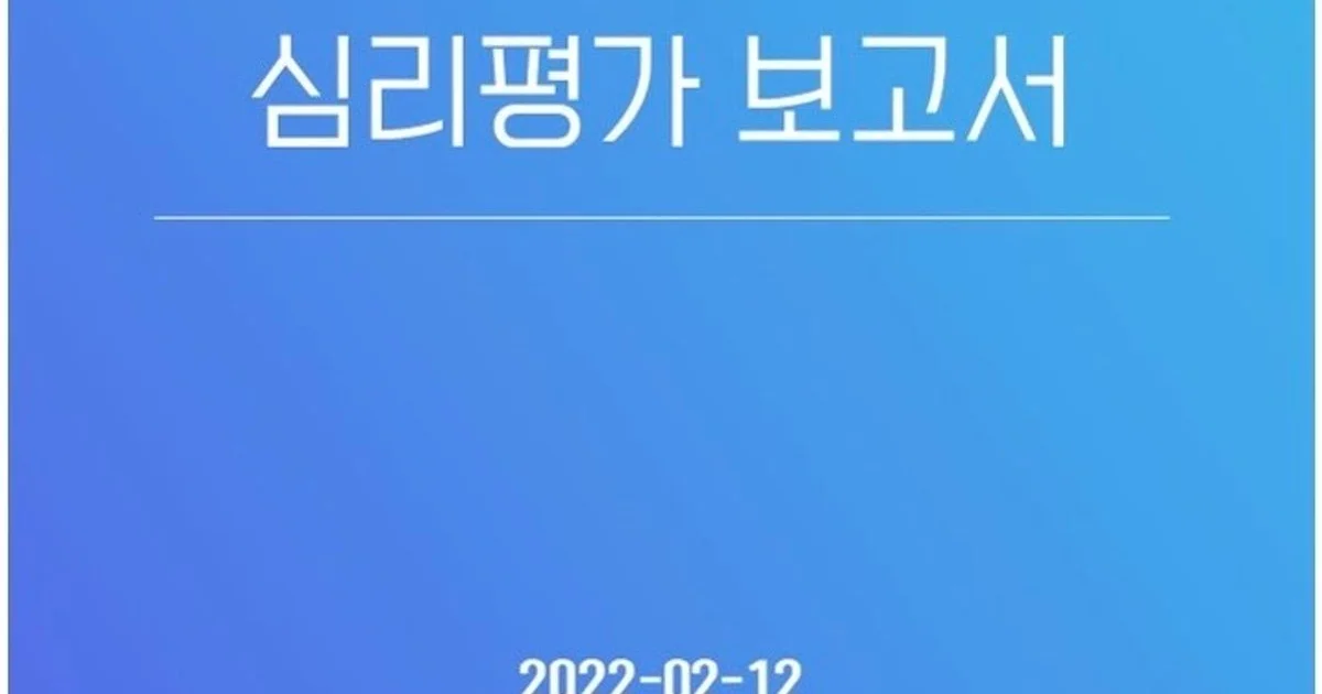 풀배터리 리포트 김희은 숨고 숨은고수