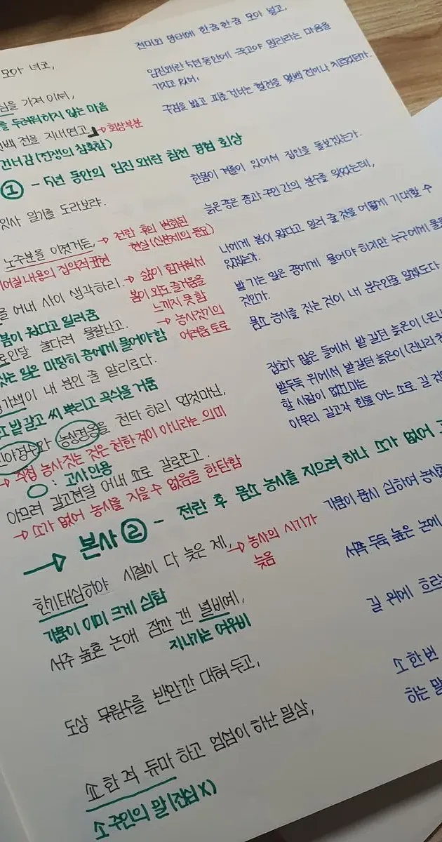 국어 과외 자료 직접 만들어요 강민아 숨고 숨은고수