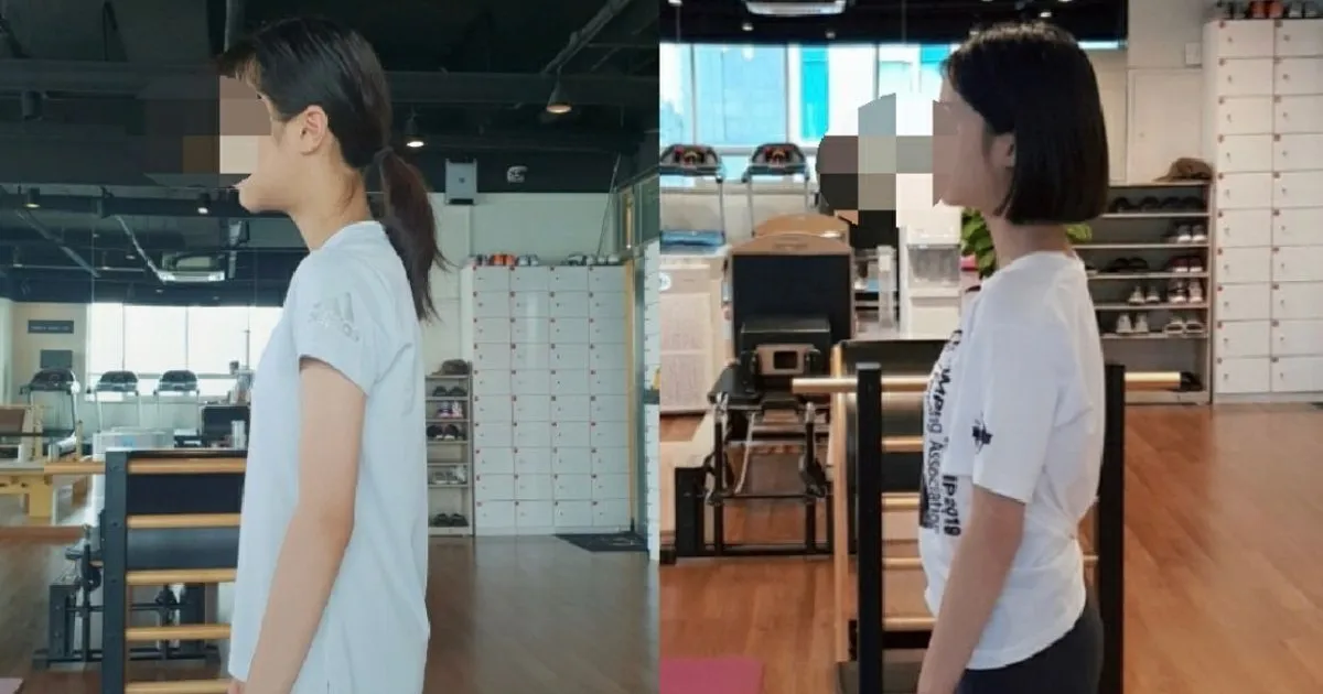 자세교정 프로그램거북목 및 라운드 숄더 다비 숨고 숨은고수