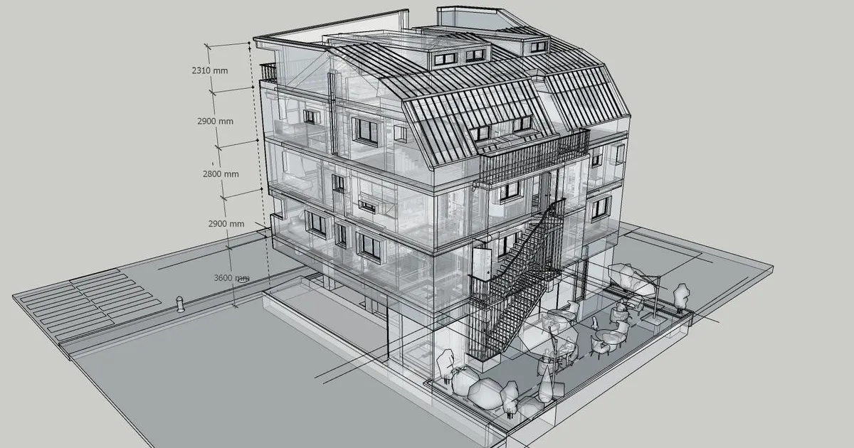 상가주택 건축 렌더링 3d 도면 조감도 홍보 인쇄제작 선유건축 숨고 숨은고수