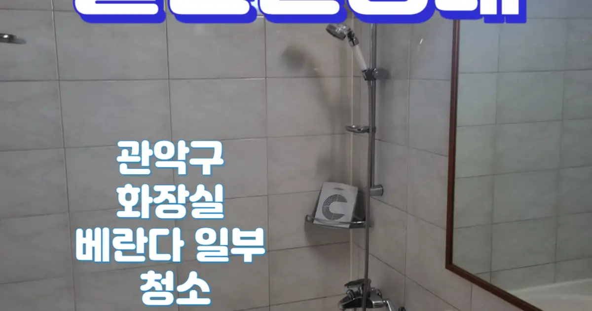 봉천동 화장실 청소 클린원정대 숨고 숨은고수