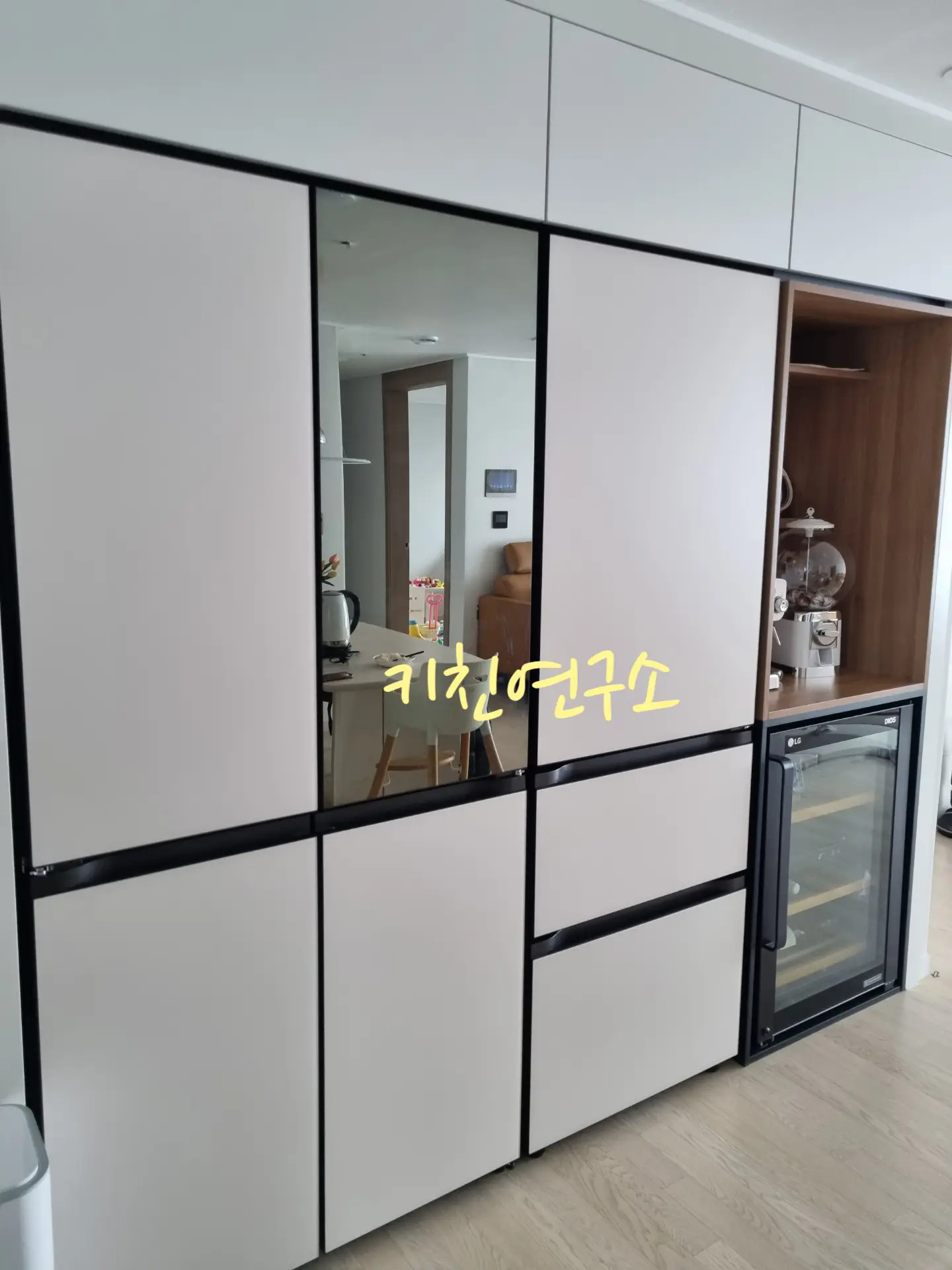 냉장고장홈카페장 오브제빌트인냉장고설치와인셀러 키친연구소 숨고 숨은고수