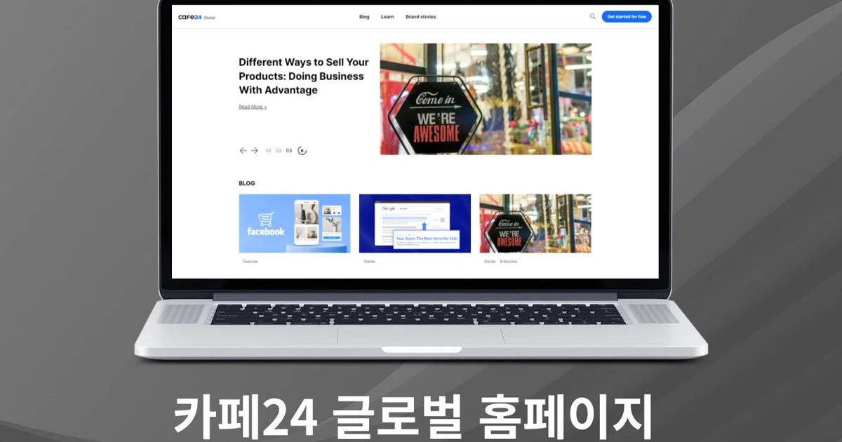 카페24 글로벌 홈페이지 패스트웹 숨고 숨은고수