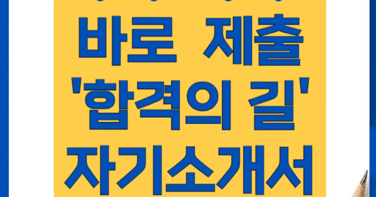 바로제출 자기소개서 자소서연구실 숨고 숨은고수