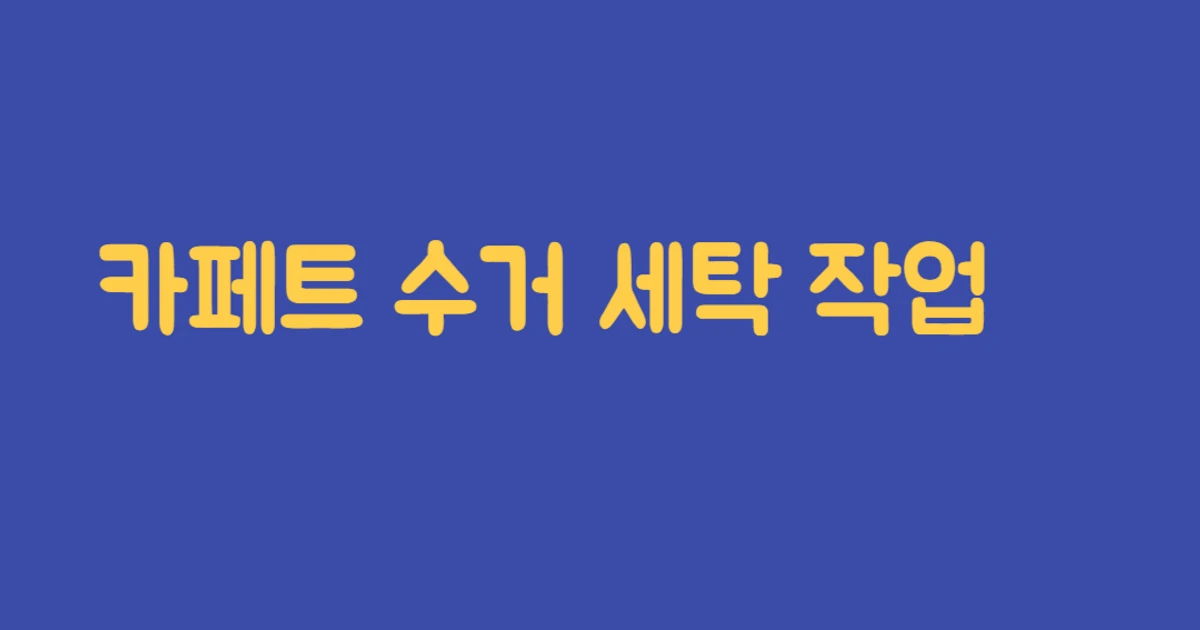 카페트 수거 세탁 푸른홈케어 서울경기인천 숨고 숨은고수