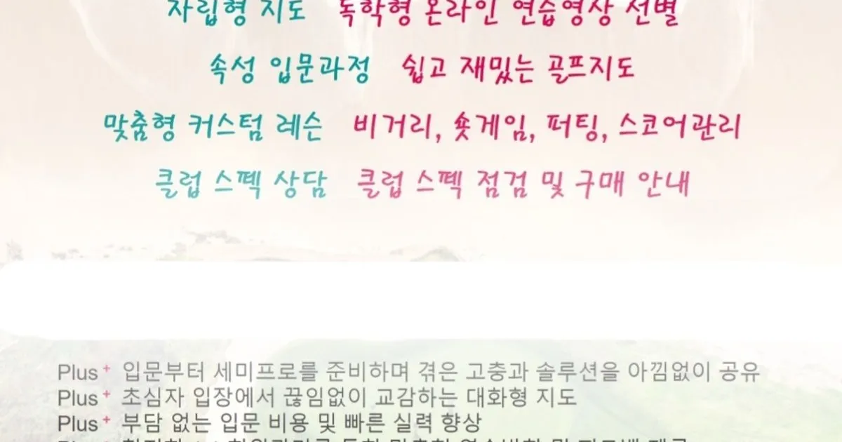 고품격 11 프라이빗 레슨 김쌤 골프 숨고 숨은고수