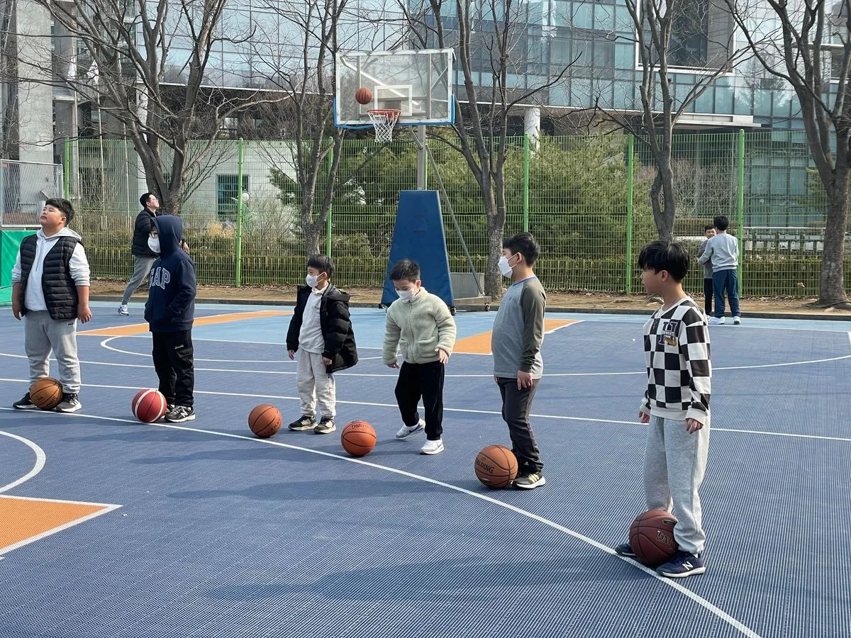 과천교회 그룹 농구 레슨 타이핑바운스 숨고 숨은고수