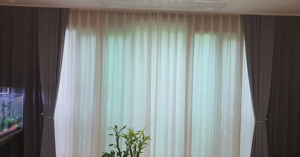 양천구 신정동 목동파크자이 아파트 암막커튼 시공사례 공간블라인드and커텐공간 숨고 숨은고수